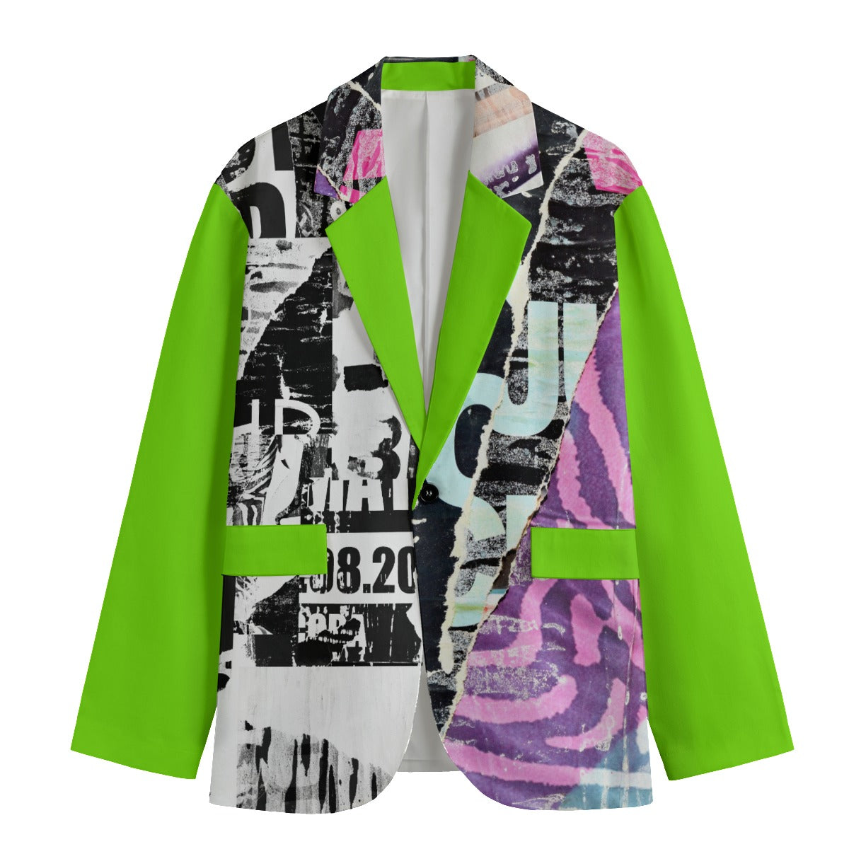 Exclusive Urban Graphics Lime Green Blazer for Men - ENEtrends.com ...