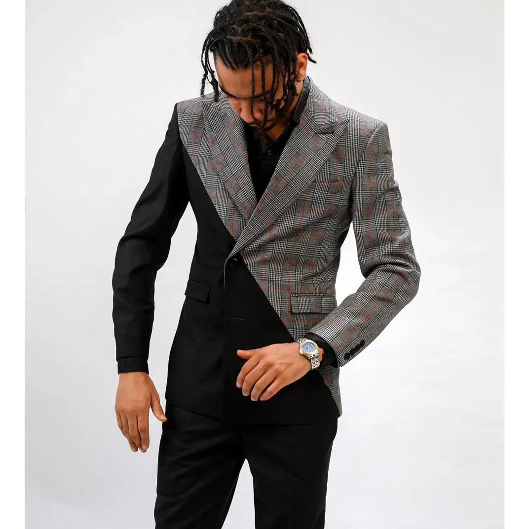 Zeek Split Design Double Breasted Men's Suit at ENETRENDS.com – ENE TRENDS